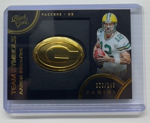 2015 Panini Black Gold Aaron Rodgers Team Symbols #050/149 Packers | eBay