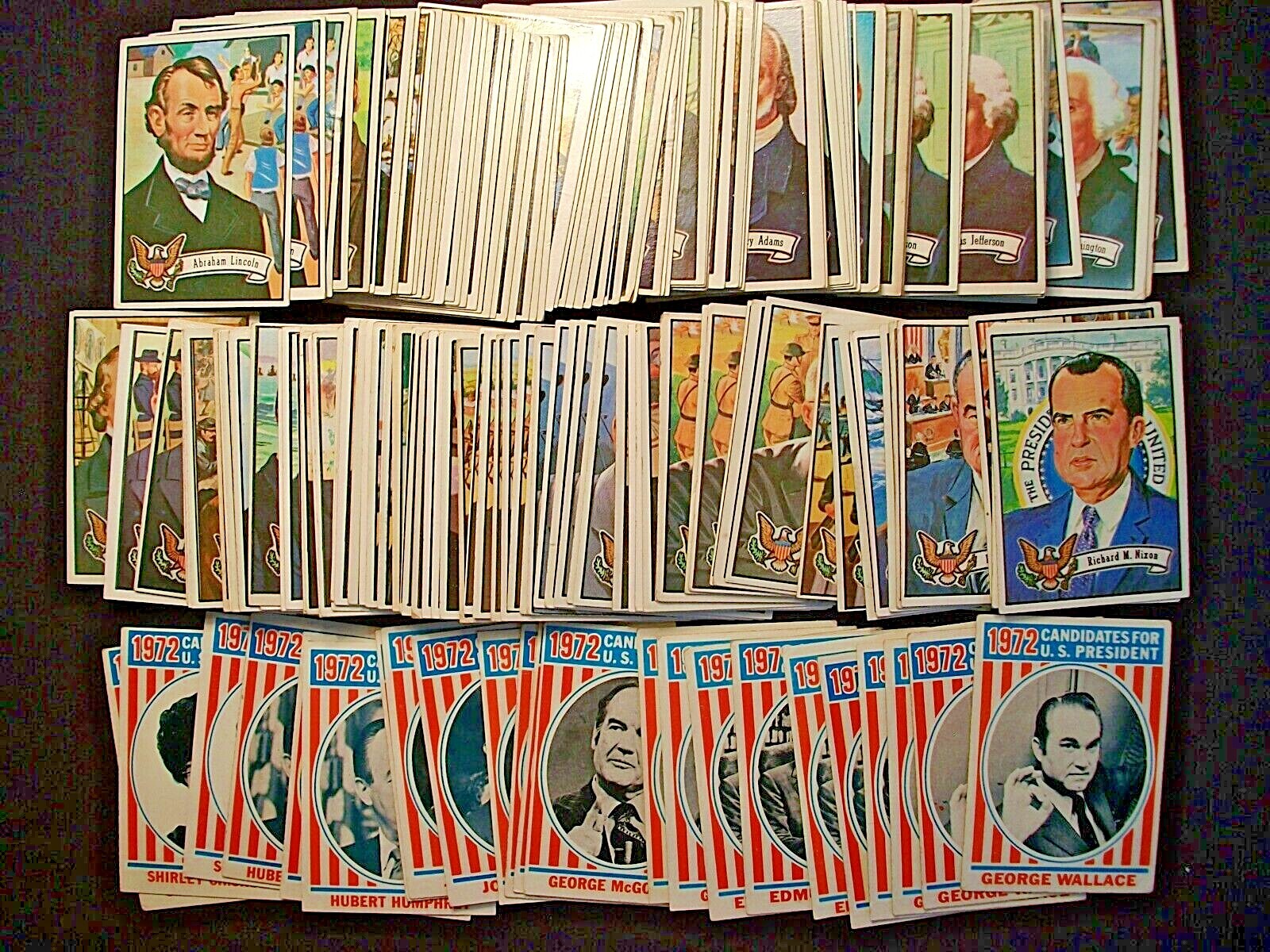 1972 Topps US PRESIDENTS cards QUANTITY U PICK READ DESCRIPTION BEFORE ...