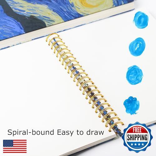 A4 Spiral-Bound Sketchbook，SuyuanArt Marker Paper Pad, 80 Pages ...
