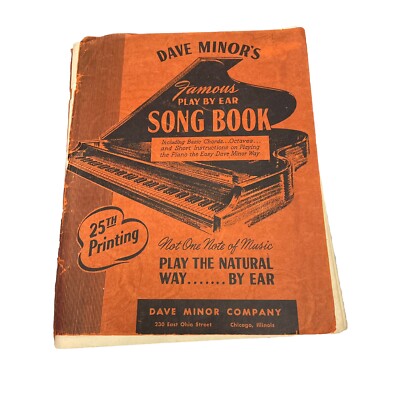 Dave Minor's Famous Play By Ear Songbook Not One Note Of Music By Ear ...