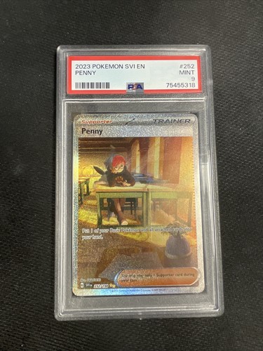 Pokémon TCG :Penny 252/198 Scarlet and Violet 2023 PSA 9 MINT | eBay