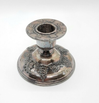 Vintage Candlestick Holder SP 108 E.P. Lead Heavy With Beautiful Patina ...