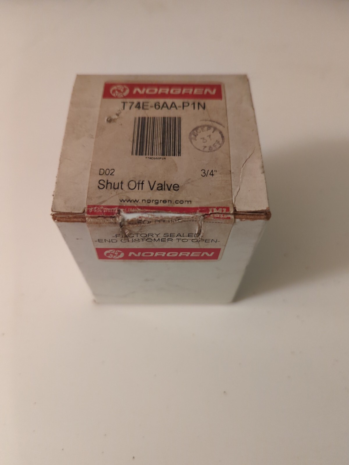 NEW IN BOX NORGREN SHUT OFF VALVE T74E-6AA-P1N | eBay
