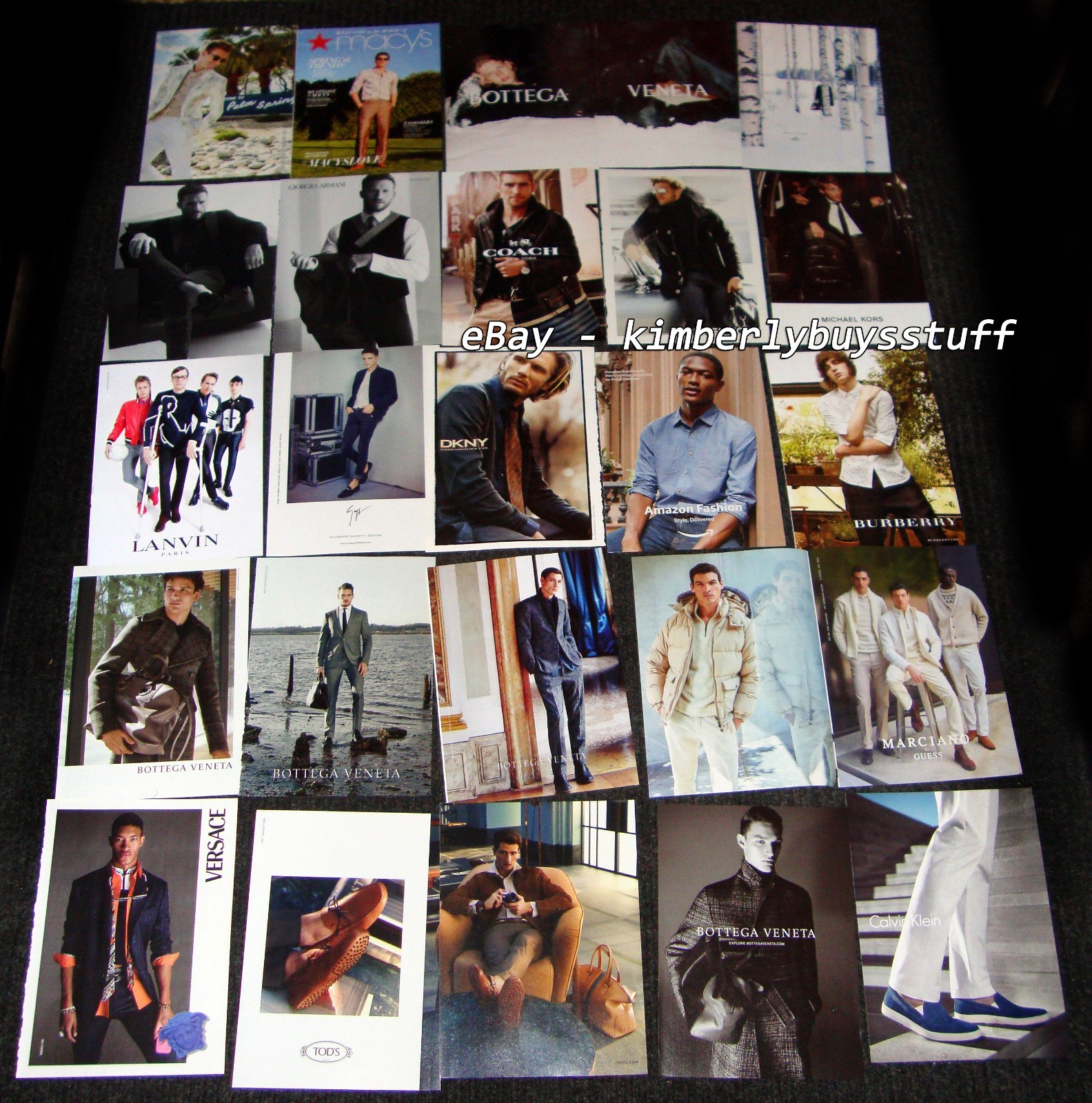 Lot of 100+ MEN'S FASHION & ACCESSORIES Print Ads - Various Brands ...