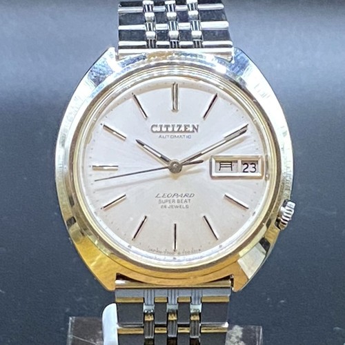 Citizen Leopard Analog Automatic Men Rare 60S 24 Stones Watch Antique ...