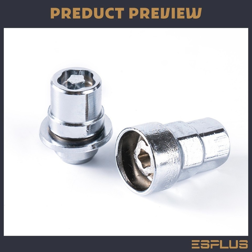 4 Pc Toyota OEM Wheel Lock Chrome M12x1.5 Fit Corolla/Prius/Highlander ...