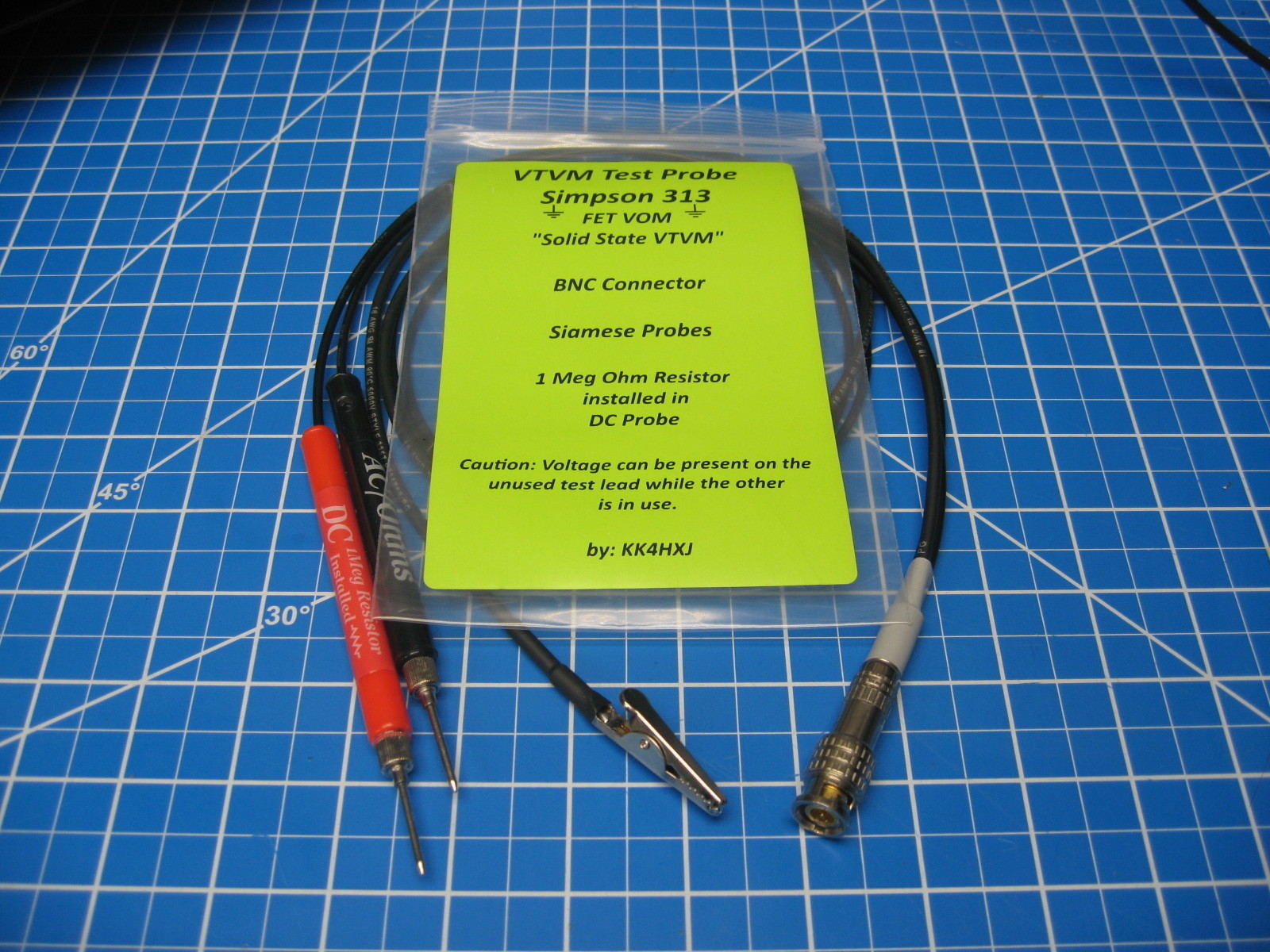 Custom Test Probe - Assembled - Simpson 313 FET VOM/Solid State VTVM | eBay