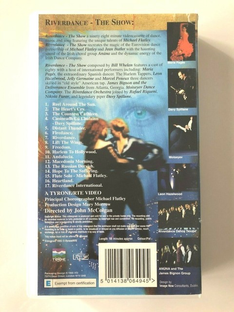 Riverdance The Show - Video VHS PAL Sirh70 for sale online | eBay