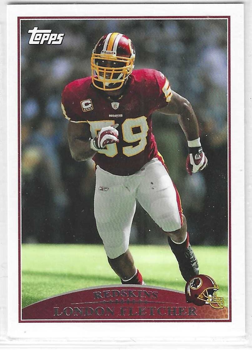 2009 Topps #17 London Fletcher Washington Redskins John Carroll | eBay