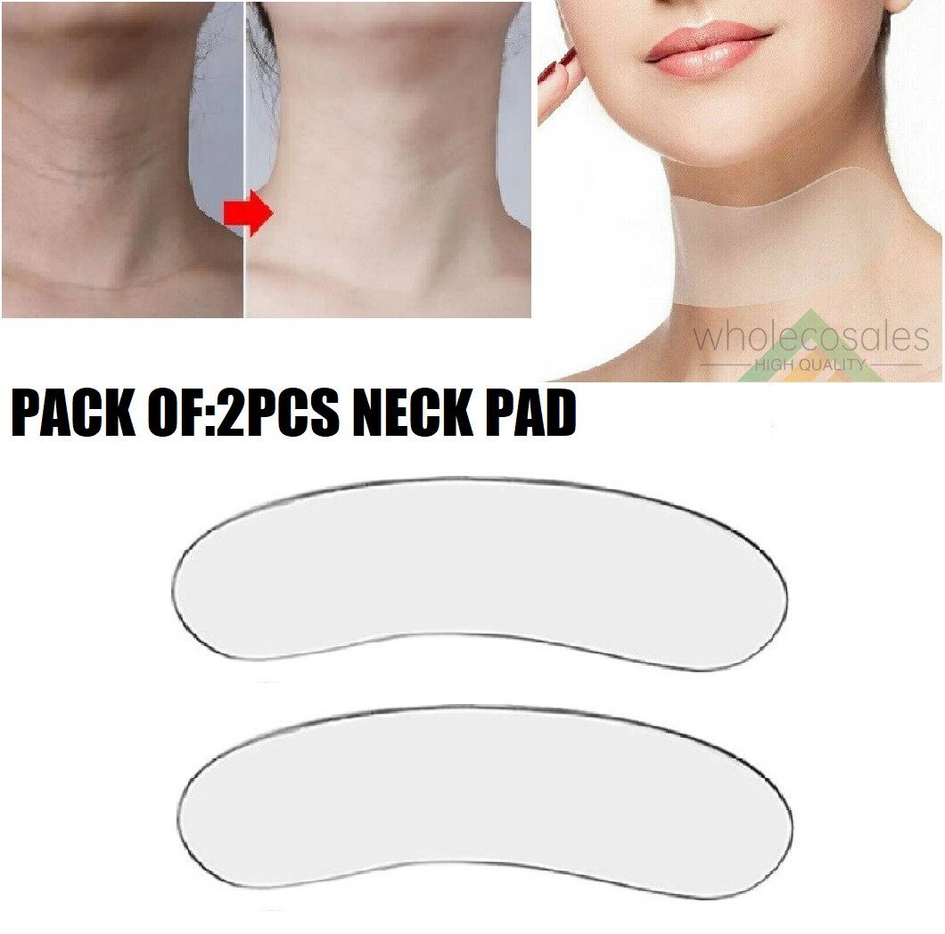 4× Reusable Anti Wrinkle Chest and Neck Silicone Pad Transparent Anti ...