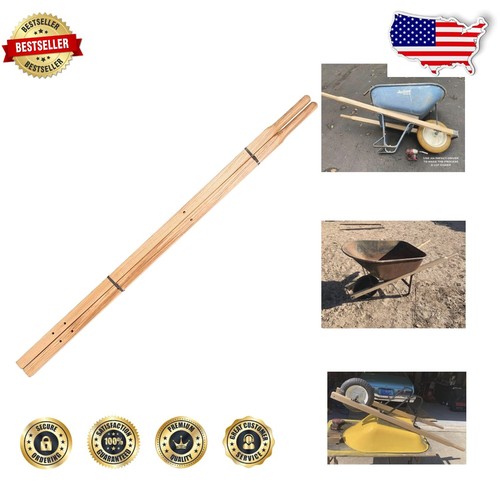 Traditional 60” Replacement Wheelbarrow Handles - Hardwood Oasis for ...