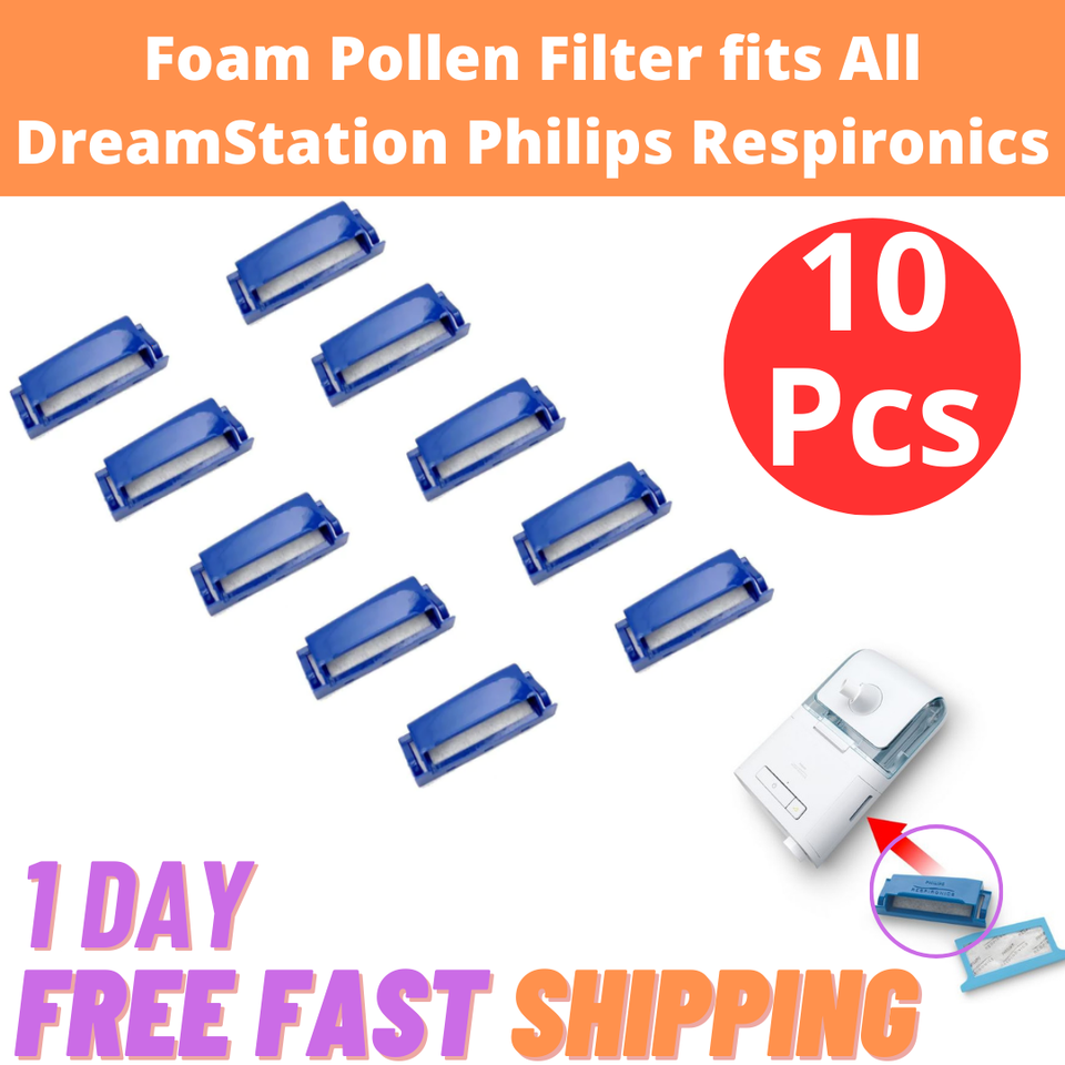 10 Pcs Reusable Foam Pollen Filter for Philips DreamStation Series ...
