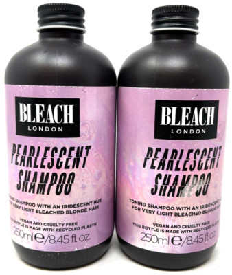(2) Bleach London Pearlescent Shampoo 8.45 fl oz Each Iridescent Hue | eBay