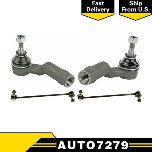 Mevotech 4 PCS Front Steering Tie Rod End Sway Bar Link For 2004-2006 ...