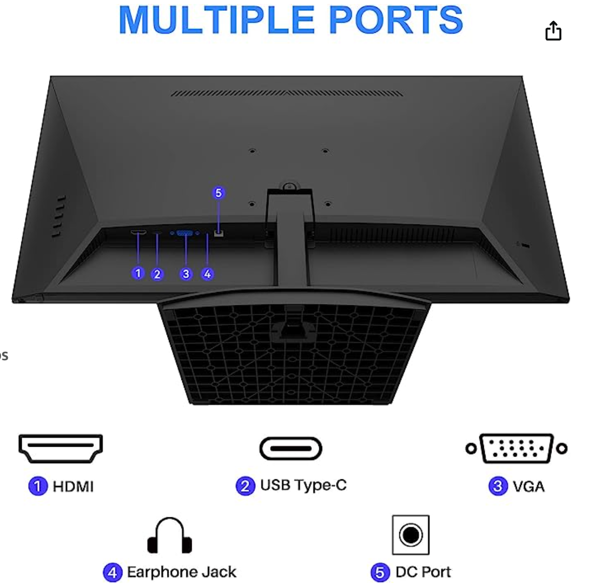 SANSUI Monitor 24 inch 75Hz USB Type-C Computer Monitor | eBay