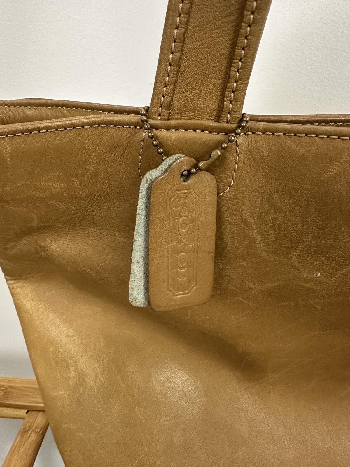 VTG Coach 9302 Leather Brown Shoulder Tote Bag | eBay