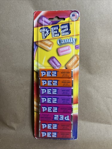 Pez Candy Refill 8Pk Assorted Fruit, 2.31 oz Production Error Rare | eBay