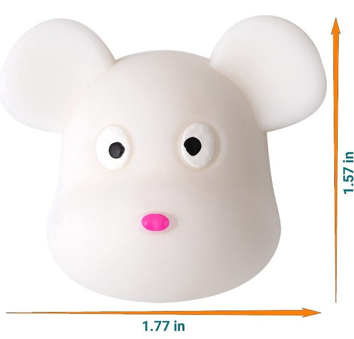 Toys Squishy Mouse Soft Silicone Kawaii Mice Top Stress Relief Sensory ...