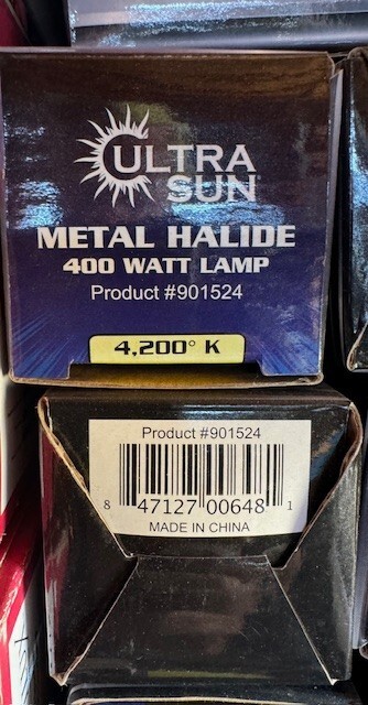Ultra Sun Blue Enhanced MH - 400W 7500K Lamp - Metal Halide | eBay
