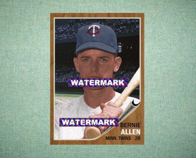 Bernie Allen Minnesota Twins 1962 Style Custom Baseball Art Card | eBay