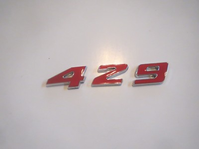 FORD 429 ENGINE ID FENDER HOOD SCOOP QUARTER PANEL TRUNK EMBLEM - RED ...