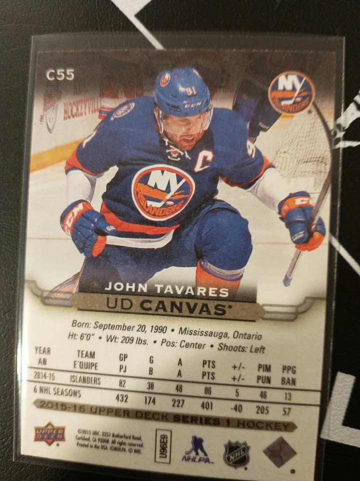 (70074) 2015-16 UPPER DECK CANVAS JOHN TAVARES #C55 | eBay