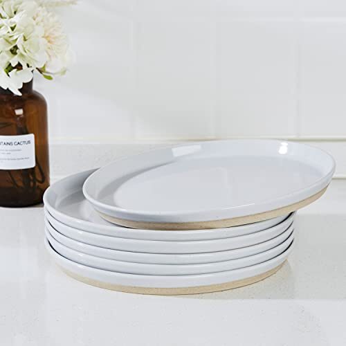 Saturn 6 Pieces Salad Plates 8 inch Plate Set Scratch Resistant ...