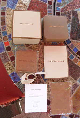 New David Yurman Complete Gift Set - Both Boxes - Pouch - Ribbon and ...