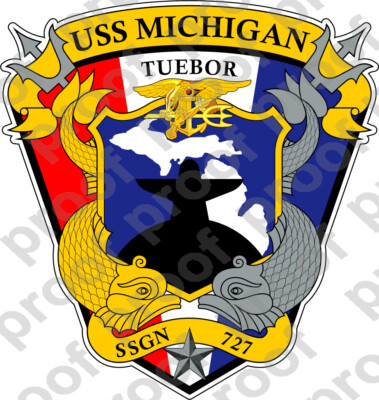 STICKER USN US NAVY SSGN 727 USS MICHIGAN | eBay