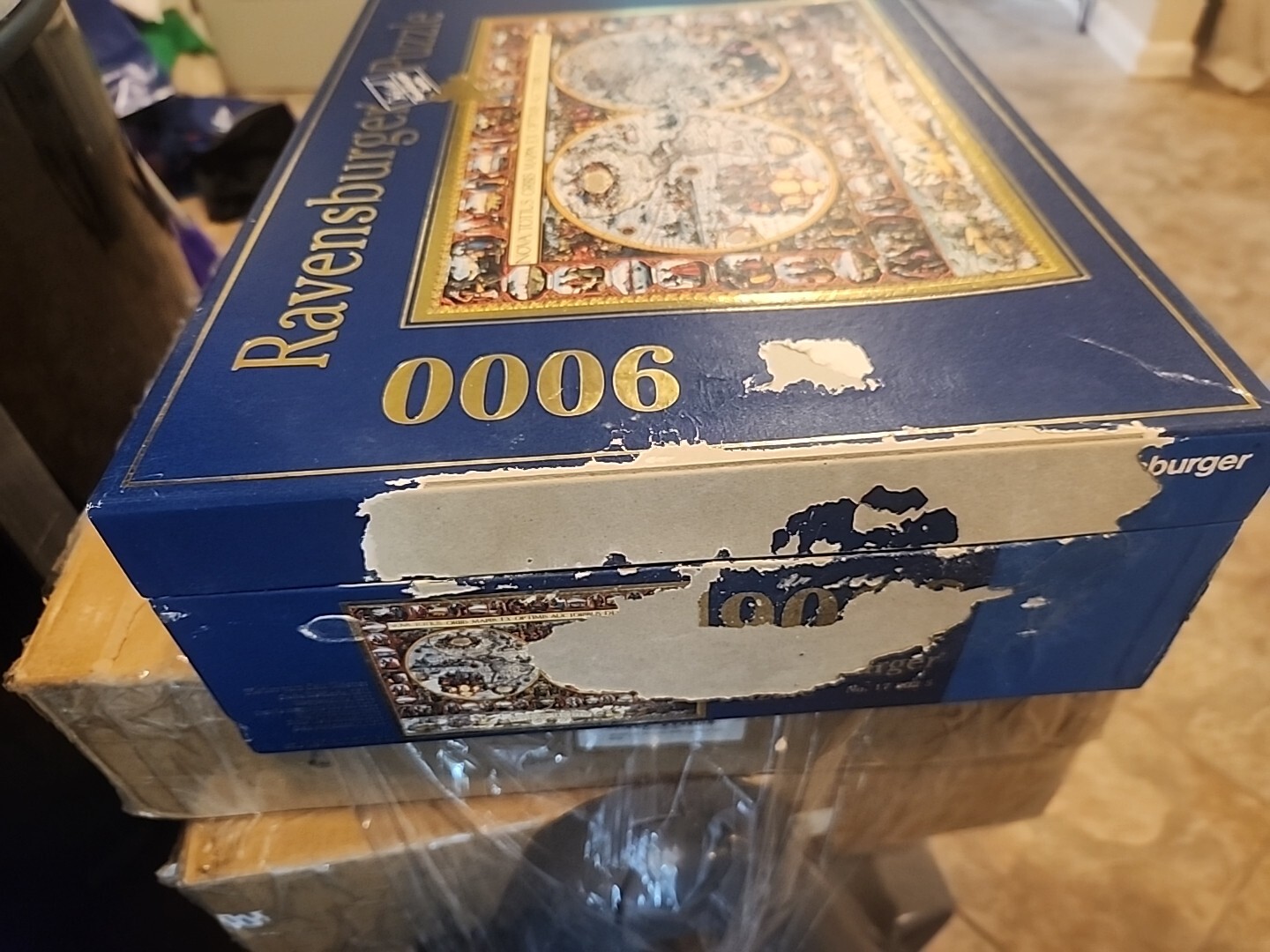 Ravensburger 9000 Piece Jigsaw Puzzle~Big World map 1611~Complete w ...