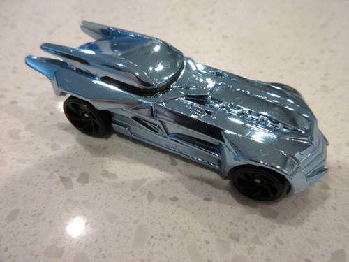 2018 Hot Wheels Batman Batmobile Blue Chrome Diecast 1:64 Toy Race Car ...