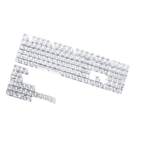 Clear Keycaps Set 10mm Profile 132Keys Keycap for Gaming Mechanical ...
