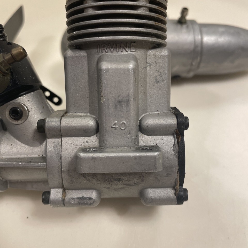 Irvine 40 RC Model Gas Airplane Engine with Muffler | eBay