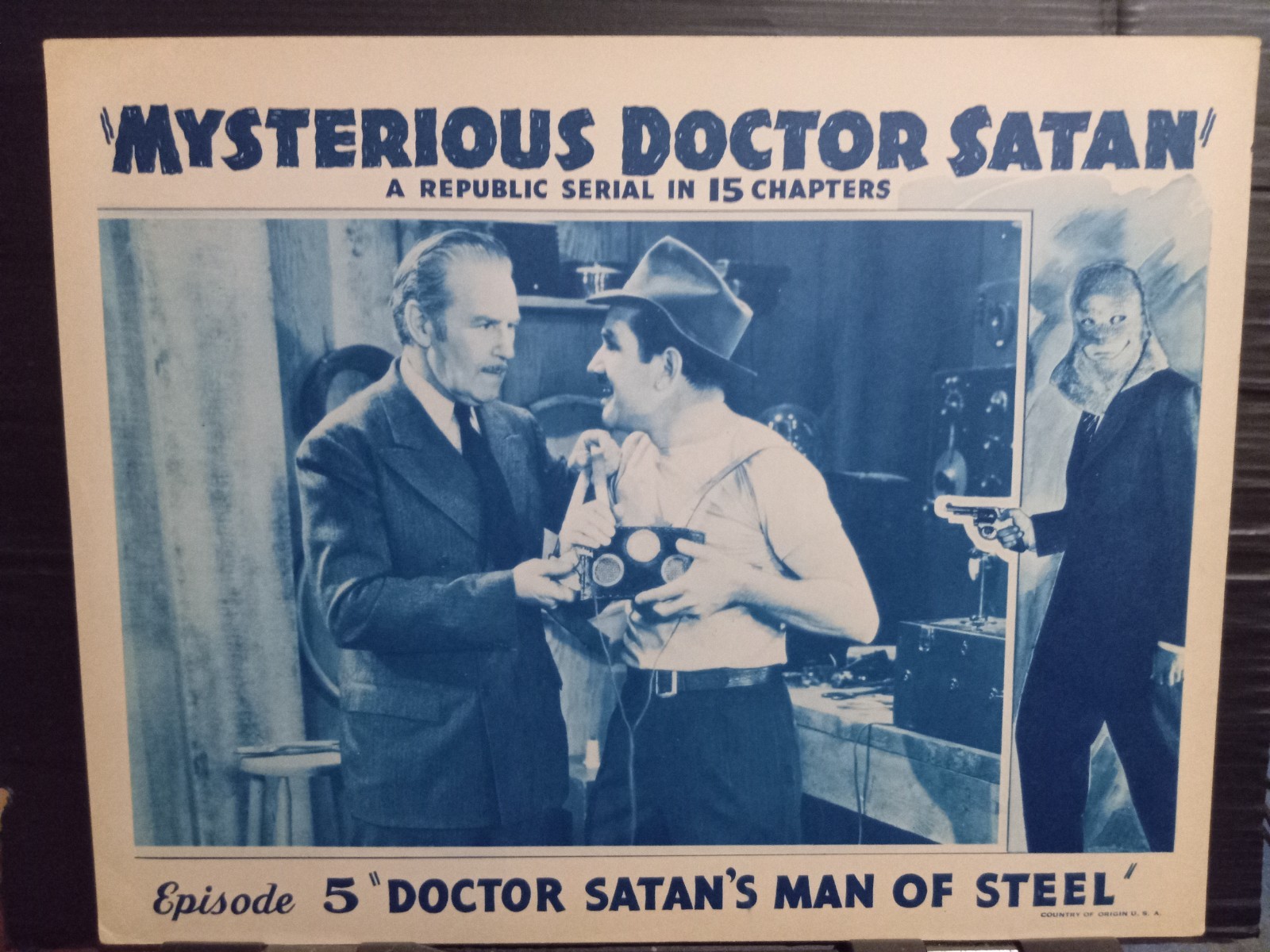 Lobby Card 1940 MYSTERIOUS DOCTOR SATAN chap 5 Montague Shaw radio ...