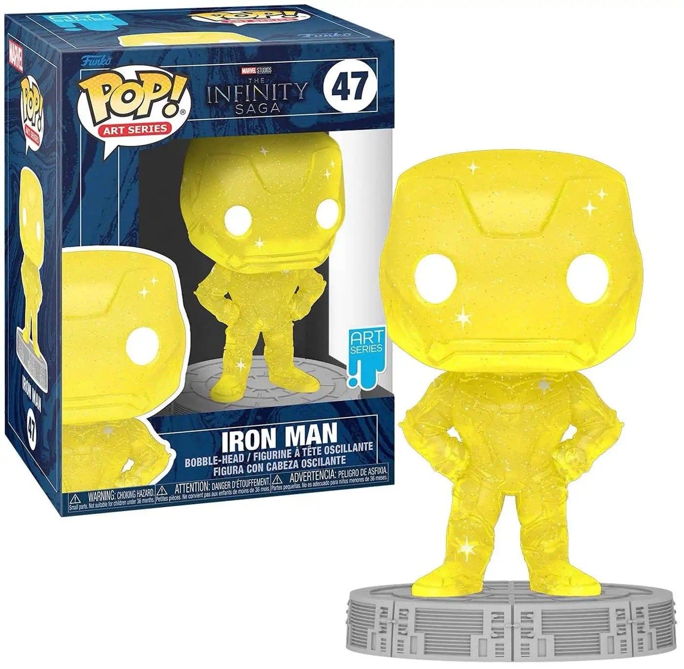 FUNKO POP! MARVEL INFINITY SAGA ART SERIES IRON MAN #47 W/ POP ...