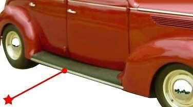 NEW Running Board Moldings Trim Set 1937-39 Ford Car #78-16462-S | eBay