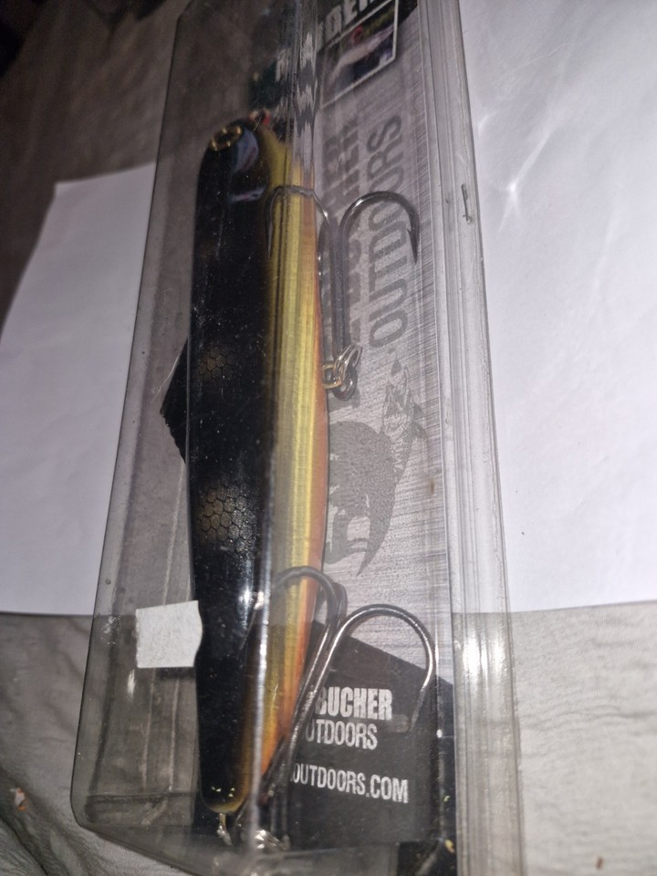 Joe Bucher DepthRaider CD 8 Inch black Perch Pattern Pike Lure Musky ...