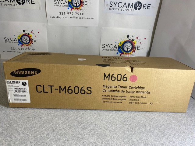 Samsung High Yield Magenta Toner Cartridge Clt-m606s Cltm606s M606 for ...