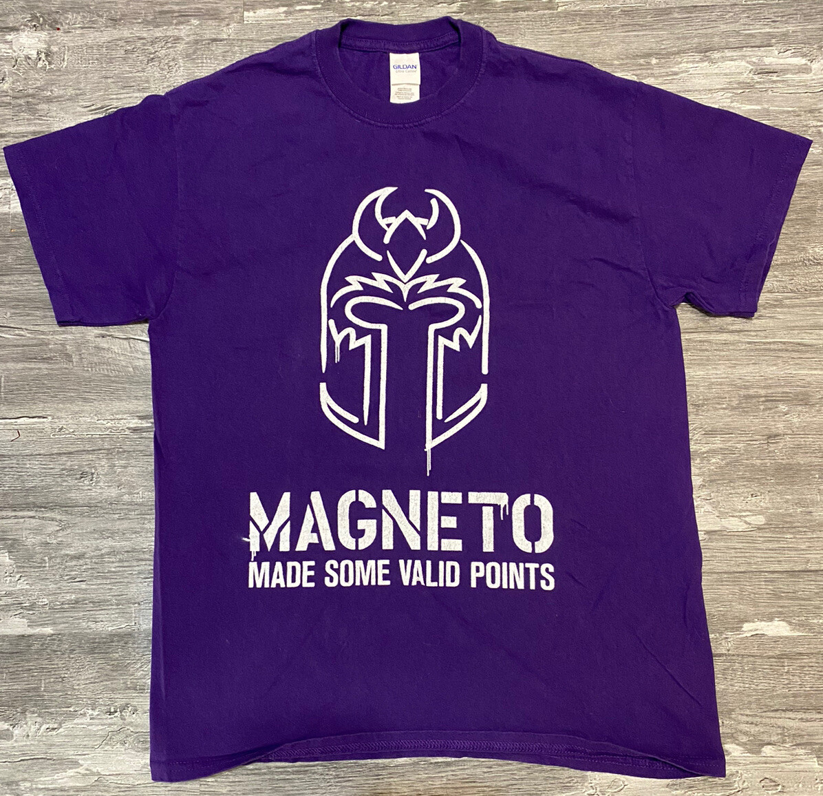 Magneto Made Some Valid Points Purple X Men Tshirt Sz… - Gem