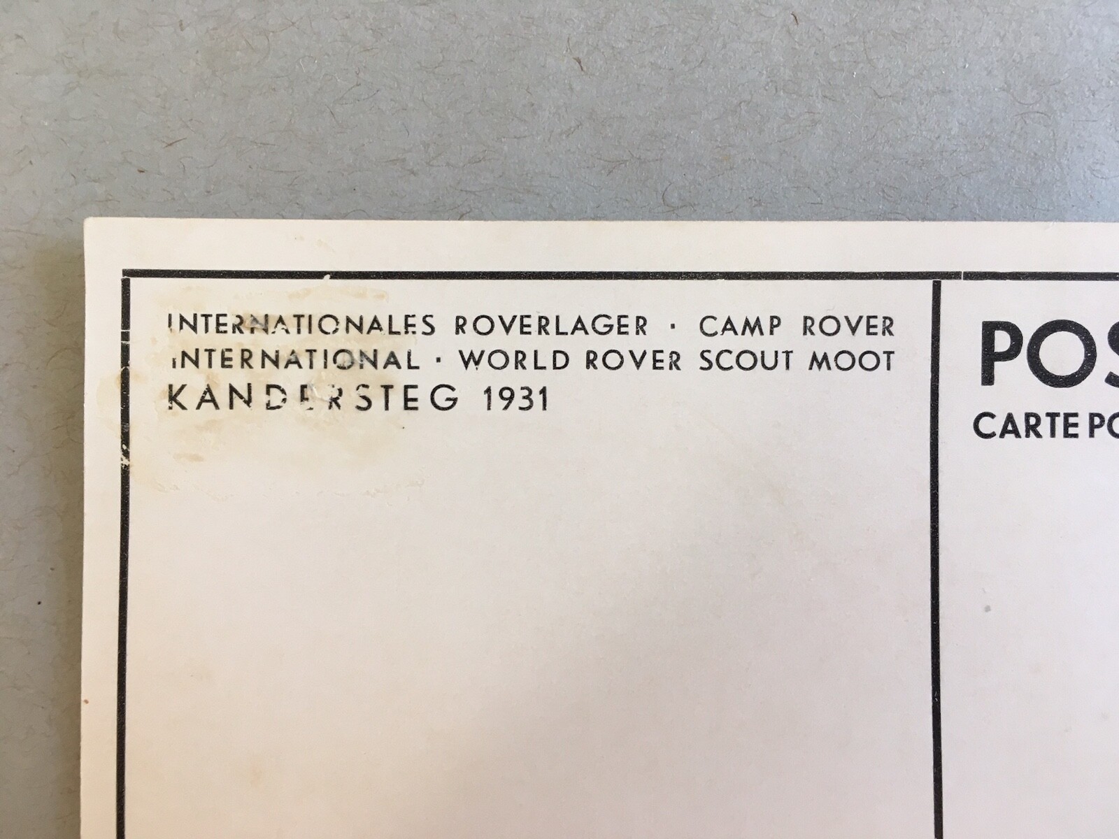 1931 First World Rover Scout Moot Official Postcard Jamboree | eBay