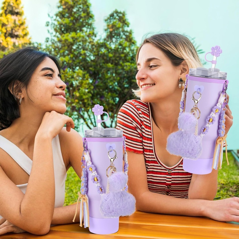 8PCS Cup Accessories Set for Stanley Cup 20oz 30oz 40oz Tumbler with ...