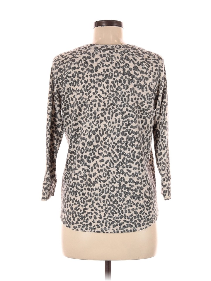 Nine Britton Women Gray Pullover Sweater M | eBay