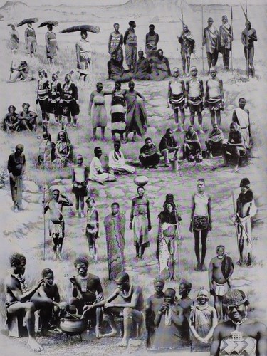 1911 PRINT KING EDWARD VII SOUTH & EAST AFRICAN PEOPLE ZULU KAFFIR ...