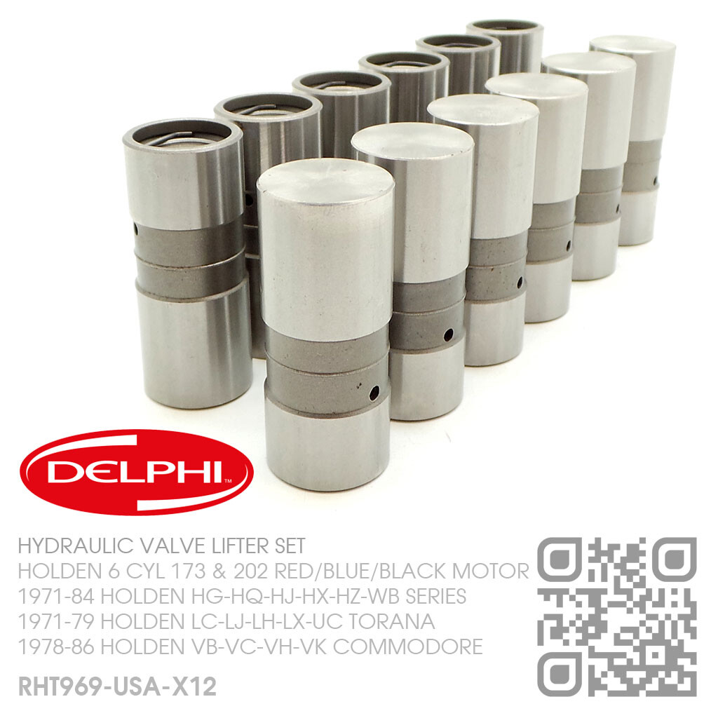 DELPHI VALVE LIFTERS 6-CYL 173-186-202 RED MOTOR [HOLDEN LC-LJ-LH-LX-UC ...