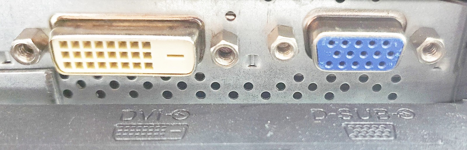 DUAL Monitor Cheap 2 x 22" SILVER PC HOME OFFICE 1920 x 1080 DVI To ...