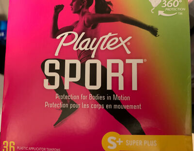 Playtex Sport Tampons 36 ct. Super Plus Fragrance Free Open Box | eBay