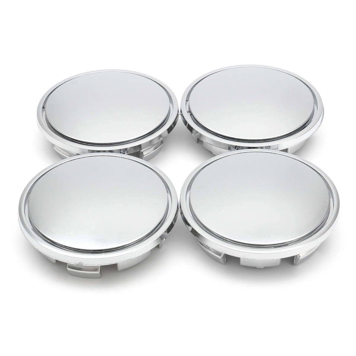Set of 4 Silver Chrome Car Auto Rim Wheel Center Hub Cap for 65mm | eBay