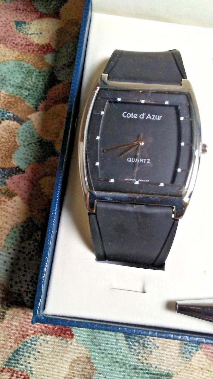 Cote d'Azur Quartz Watch Men's And Pen Black | eBay