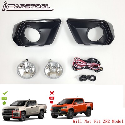 Fog Light Kit For 2021-2022 Chevrolet Colorado w/Bezel Switch Wire ...