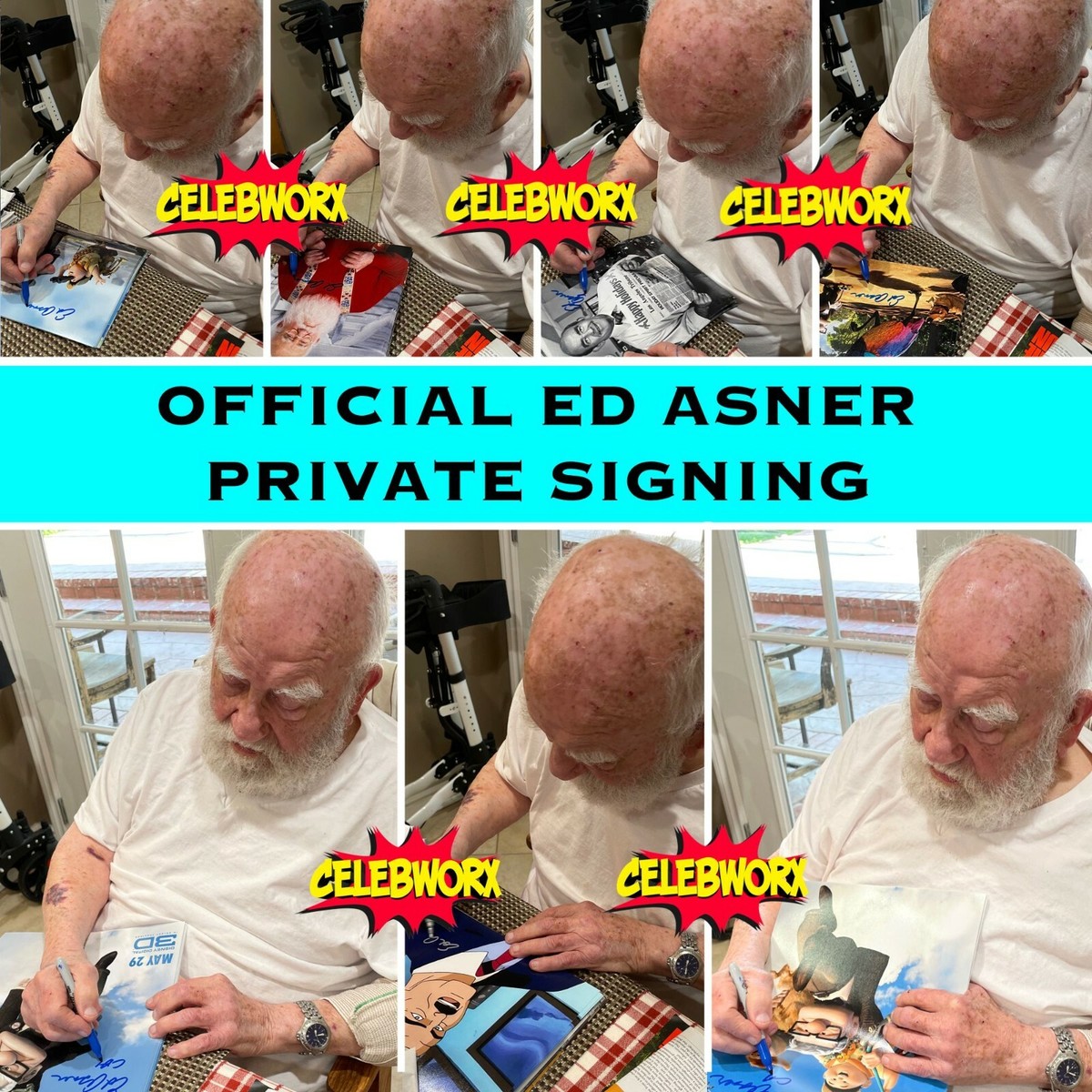 Ed Asner Elf Santa Claus Signed 11x14 Photo Jsa M61221 Ebay